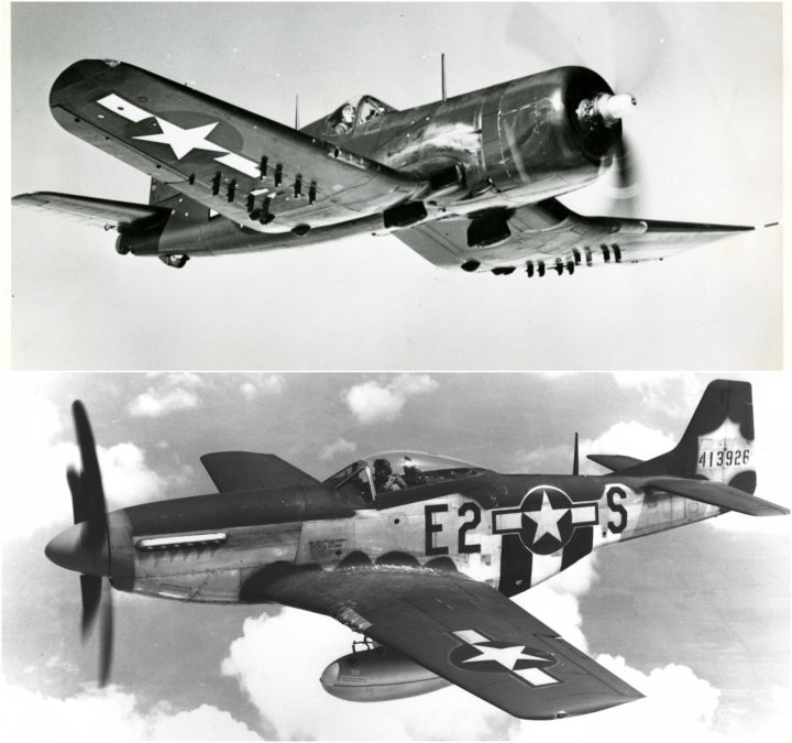 F4u Corsair Vs P 51 Mustang